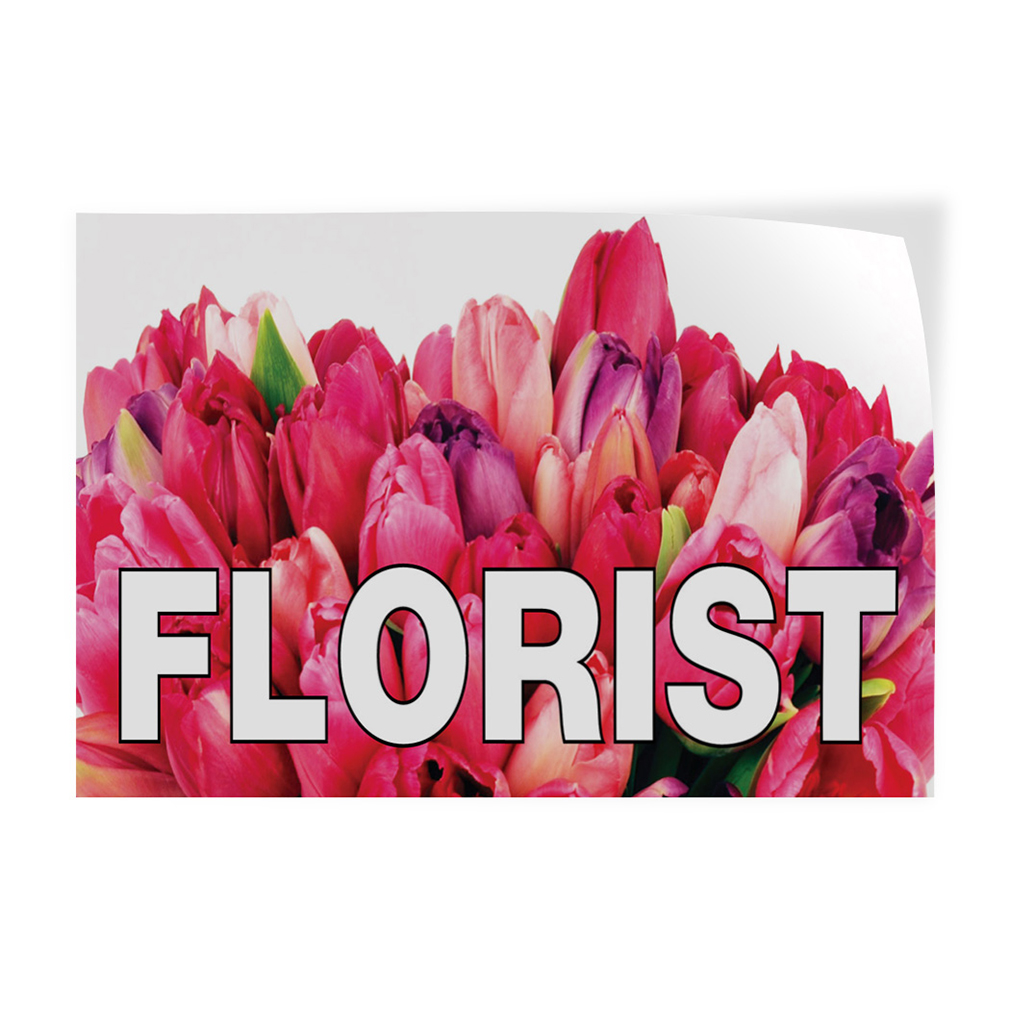 Decal Stickers Florist Outdoor Advertising Printing I Vinyl Store Sign ...