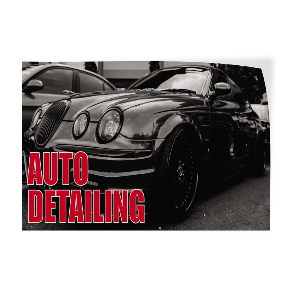 Decal Stickers Auto Detailing A Advertising Printing Vinyl Store Sign ...