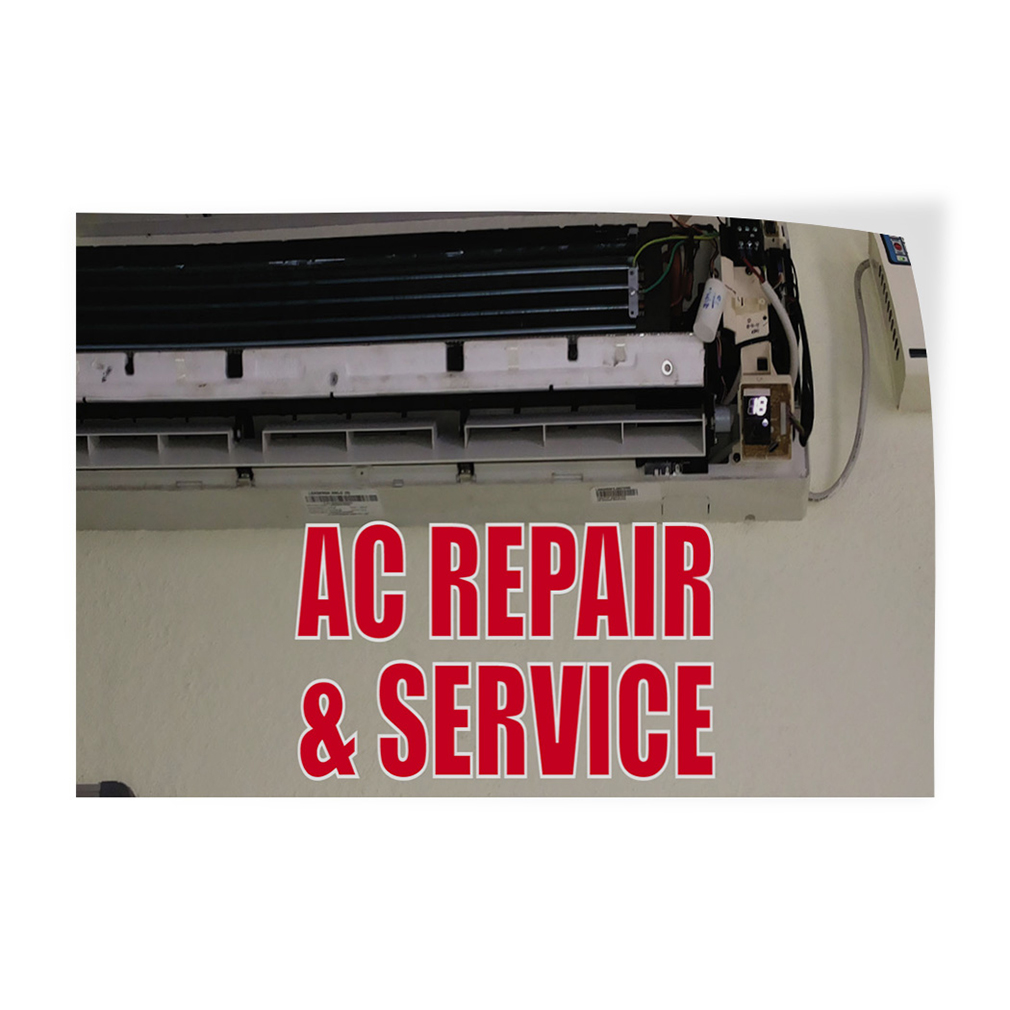 Decal Stickers Ac Repair & Service Advertising Printing Vinyl Store ...