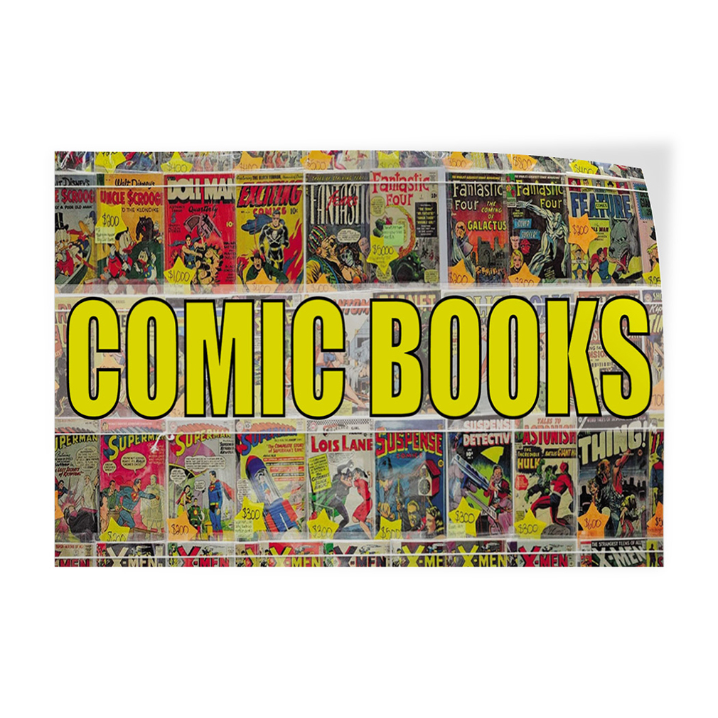 Decal Stickers Comic Books Outdoor Advertising Printing Vinyl Store ...
