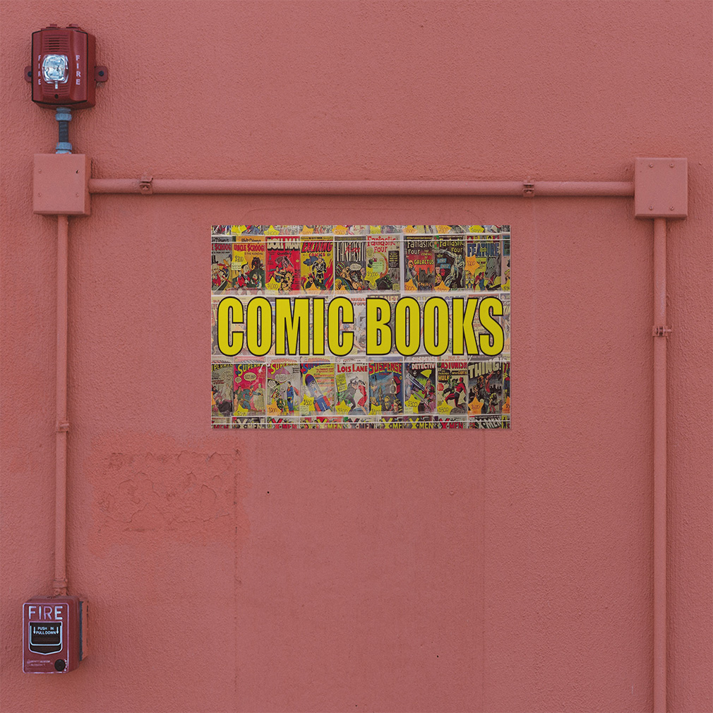 Decal Stickers Comic Books Outdoor Advertising Printing Vinyl Store ...