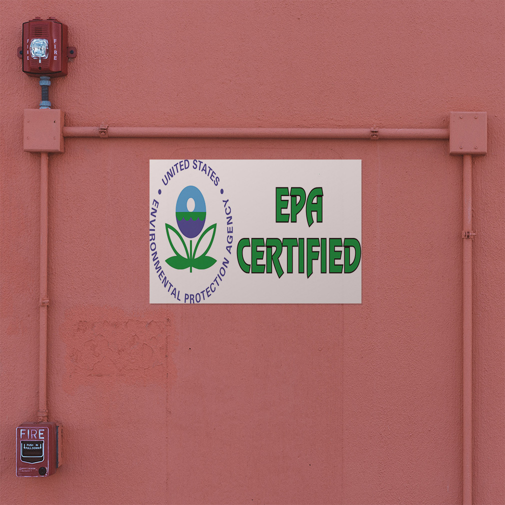 Decal Stickers Epa Certified Red Blue Vinyl Store Sign Label Business ...