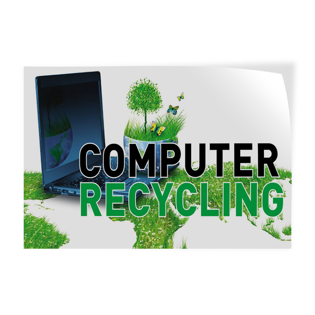 Decal Stickers Computer Recycling B Advertising Printing Vinyl Store ...
