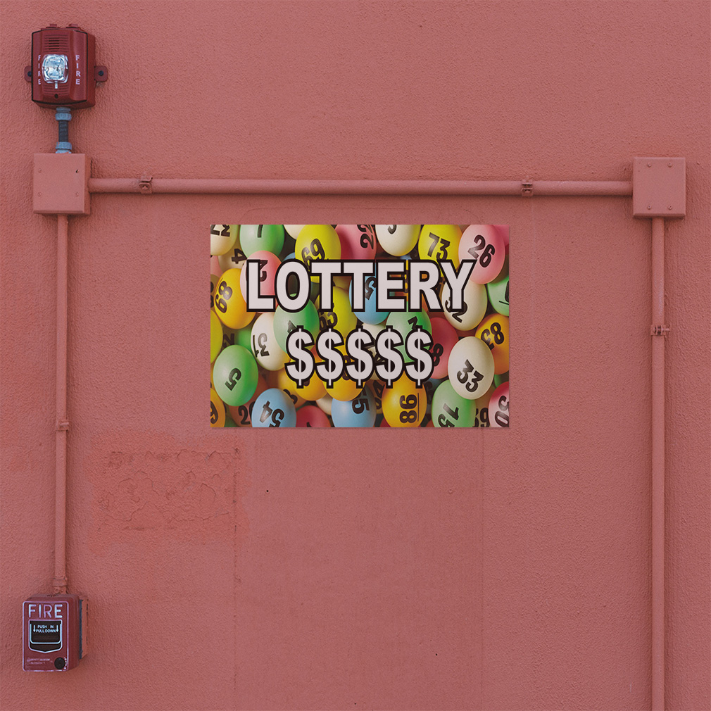 Decal Stickers Lottery $$$$ Red Vinyl Store Sign Label Business | eBay