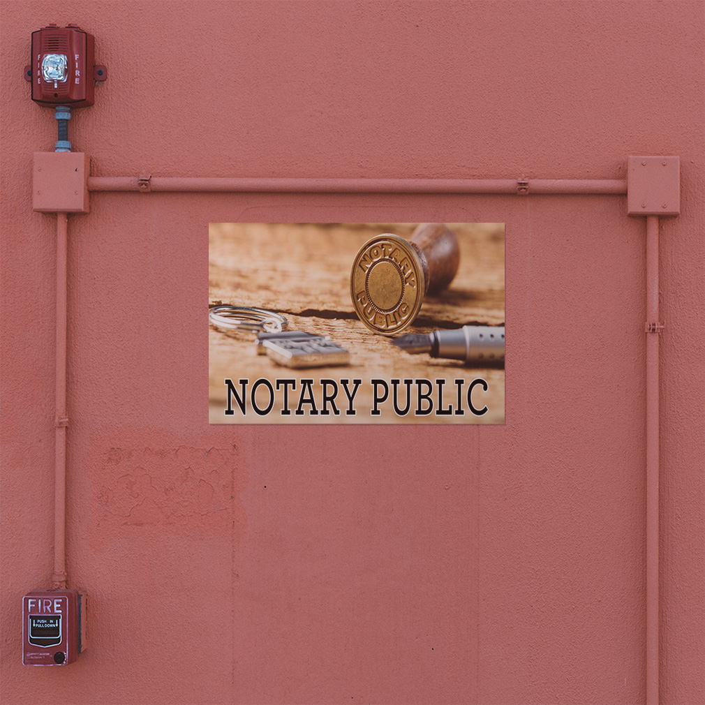 Decal Stickers Notary Public A Outdoor Advertising Printing Store Sign ...