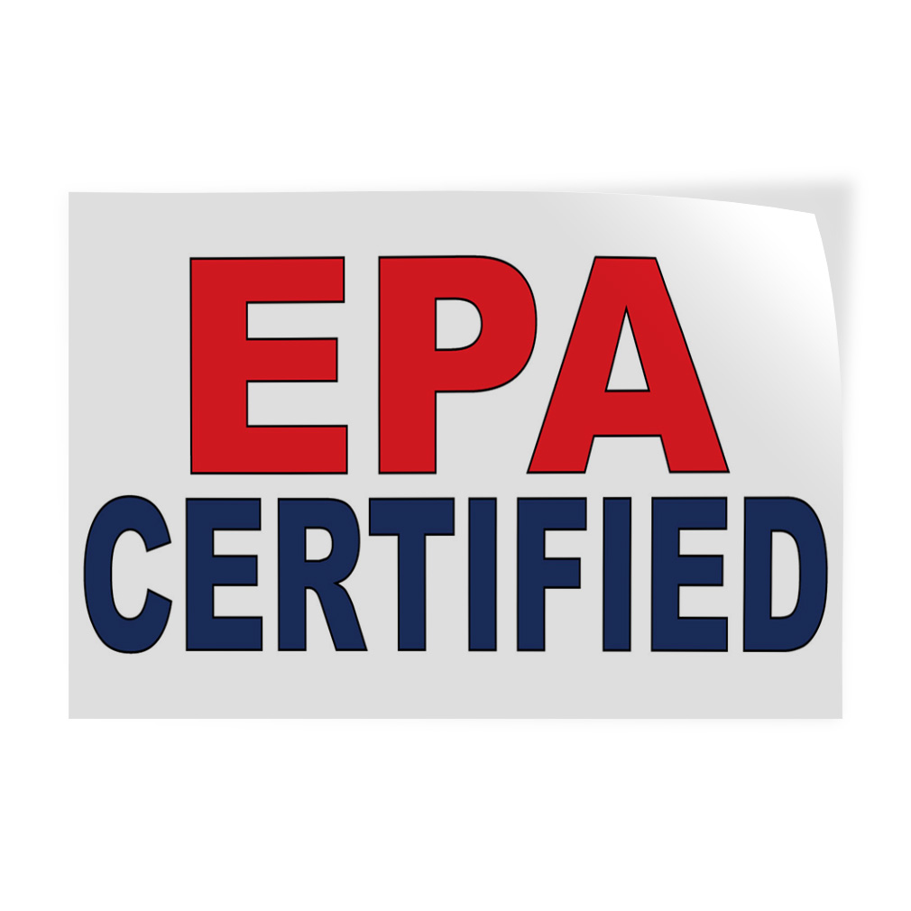 Decal Stickers Epa Certified Red Blue Vinyl Store Sign Label Business ...