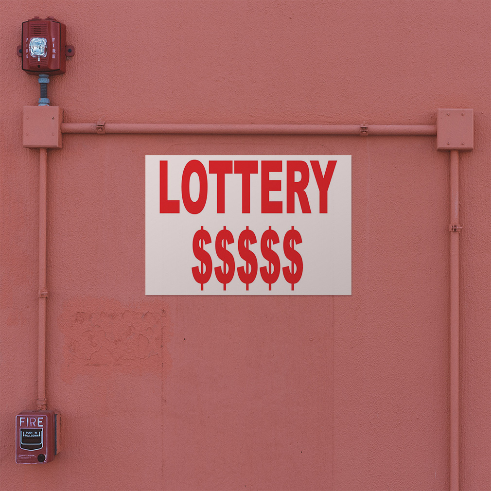 Decal Stickers Lottery $$$$ Red Vinyl Store Sign Label Business | eBay