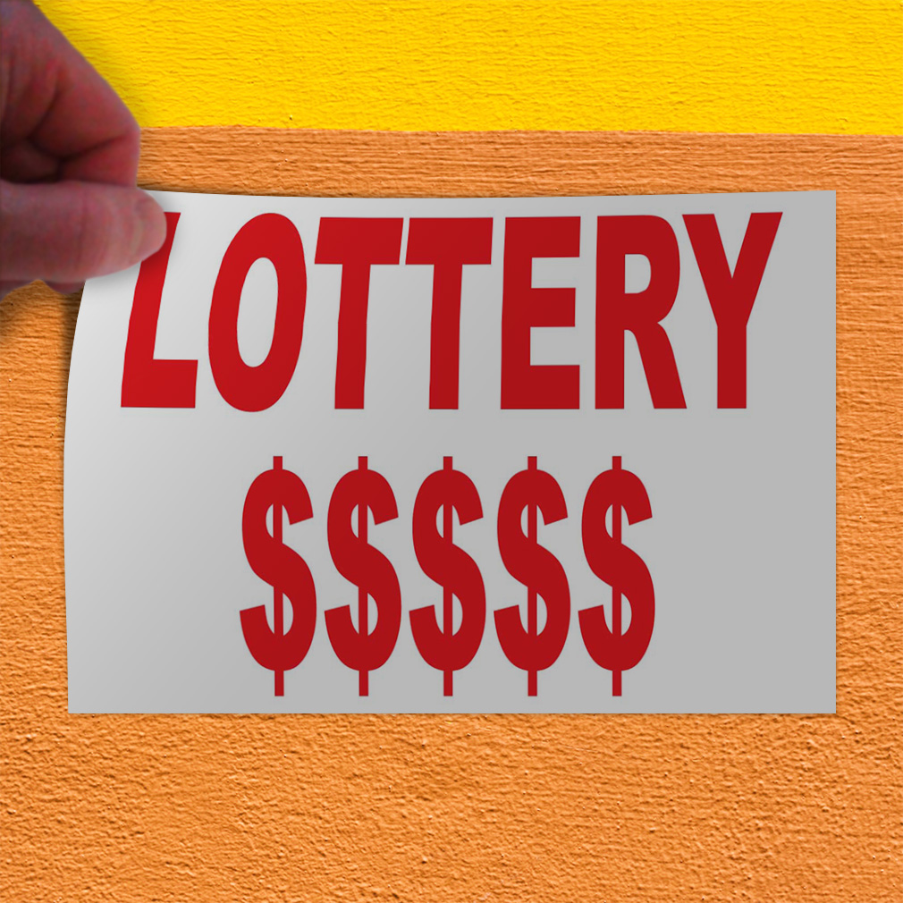 Decal Stickers Lottery $$$$ Red Vinyl Store Sign Label Business | eBay