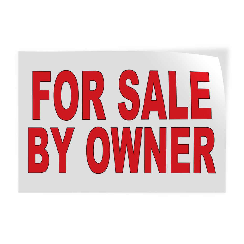 Decal Stickers For Sale by Owner Red Vinyl Store Sign Label Business | eBay