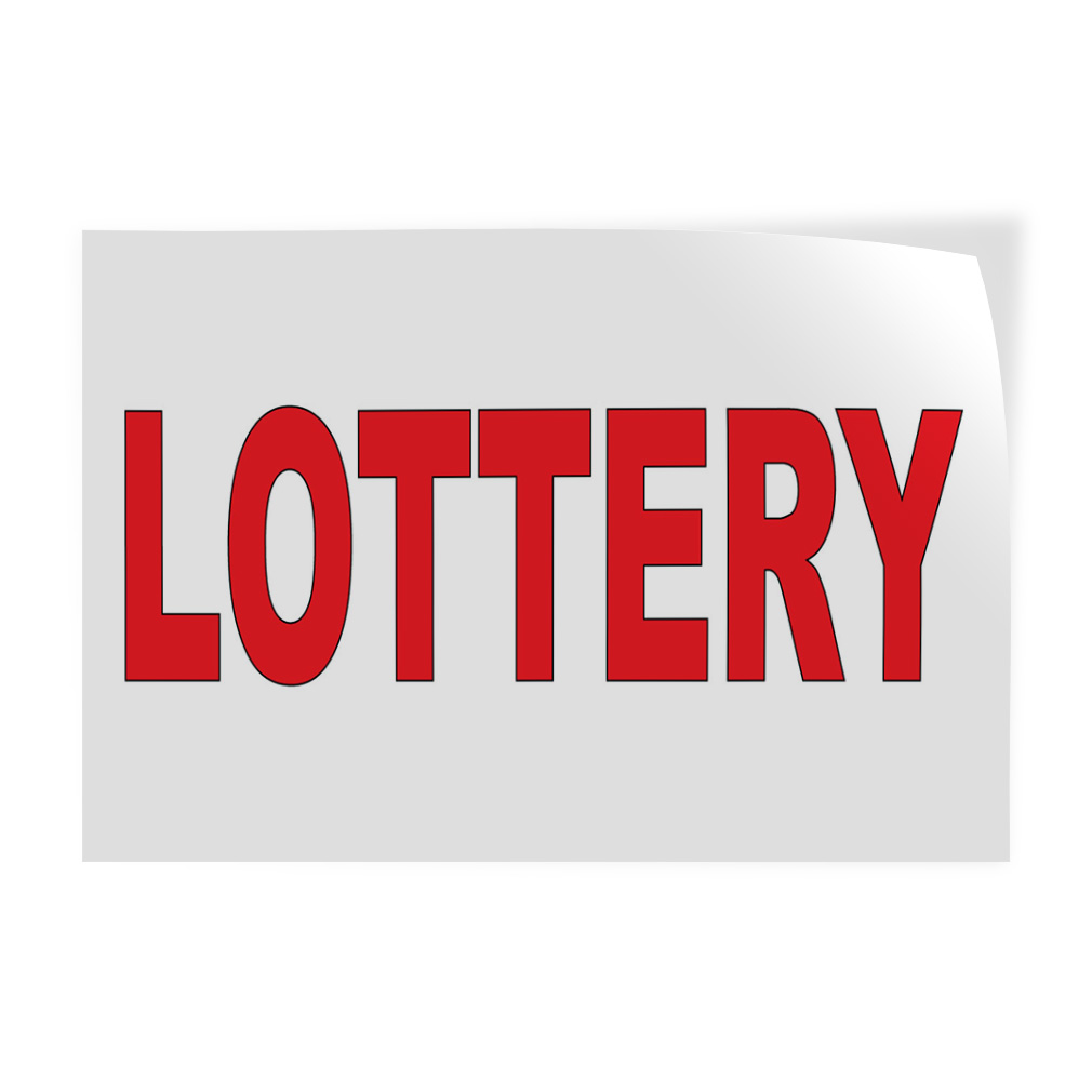 Decal Stickers Lottery Red Vinyl Store Sign Label Business | eBay