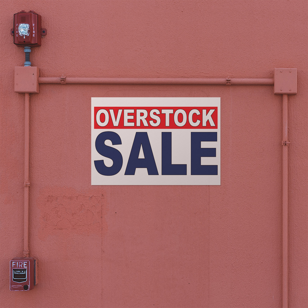 Decal Stickers Overstock Sale Red Blue Vinyl Store Sign Label Business ...