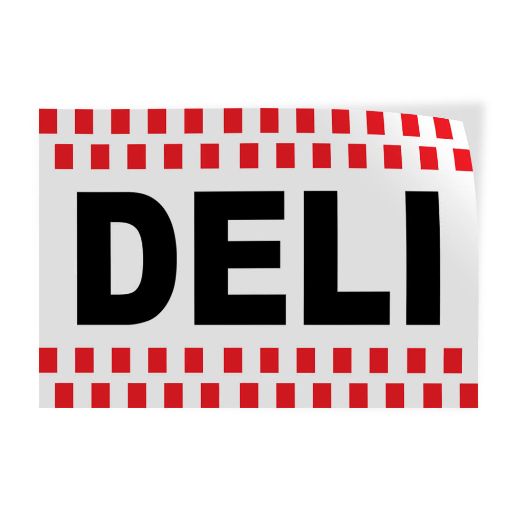 Decal Stickers Deli Black Food Bar Restaurant Truck B Vinyl Store Sign ...
