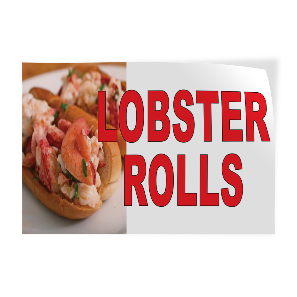 Decal Stickers Lobster Rolls Red Food Bar Restaurant Food Truck Store ...