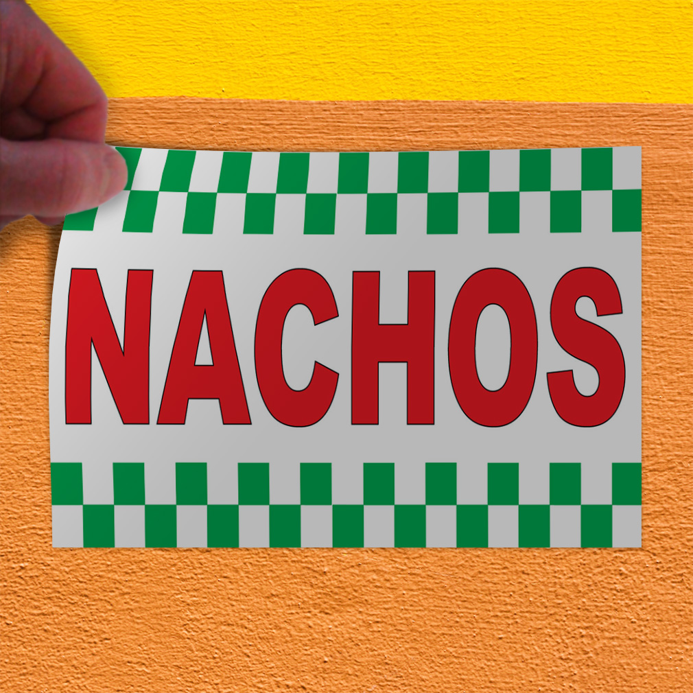 Decal Stickers Nachos Food Fair Truck Restaurant Vinyl Store Sign Label ...